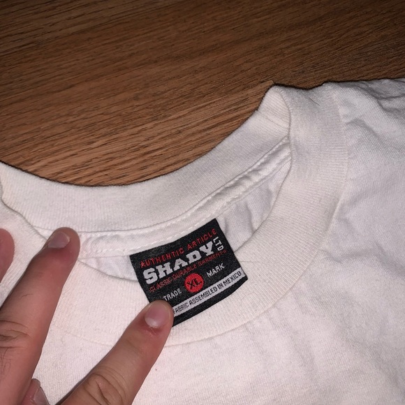 Shady Ltd | Shirts | Vintage Eminem Shady Ltd White Metalic Silver ...